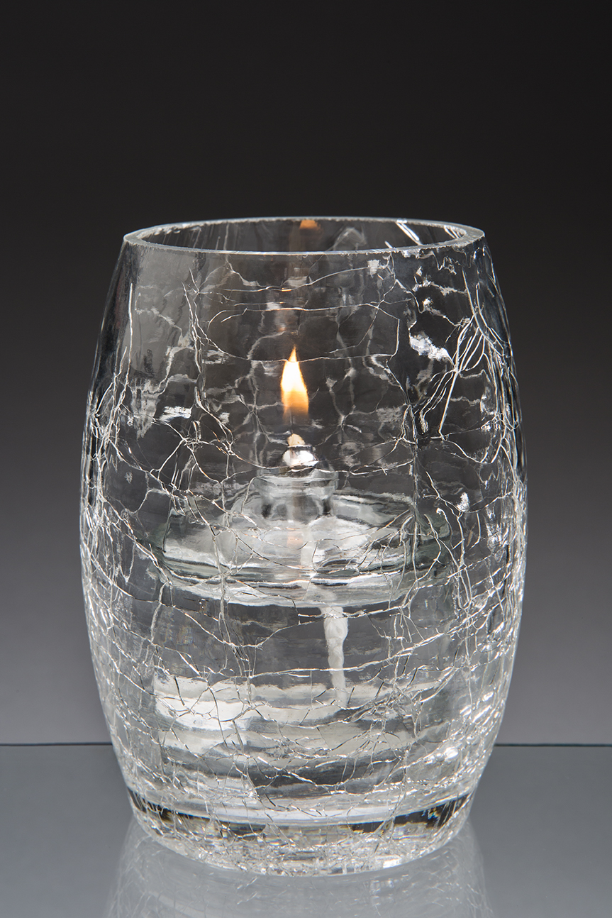 Candles with Shade: BILBAO CRACKLED OIL CANDLE